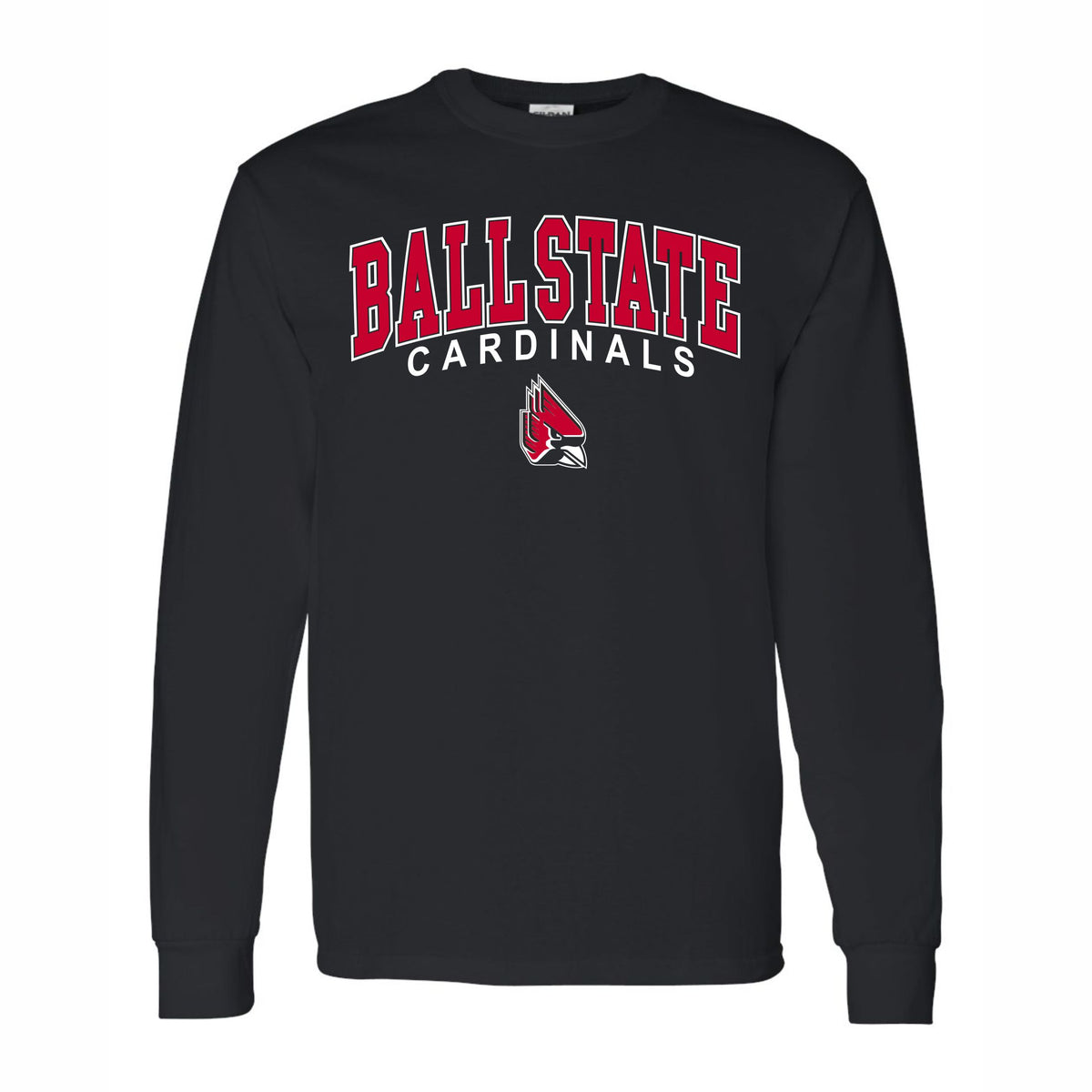 BSU Cardinals Men's Black Logo Long Sleeve T-shirt – Ball State Team Store