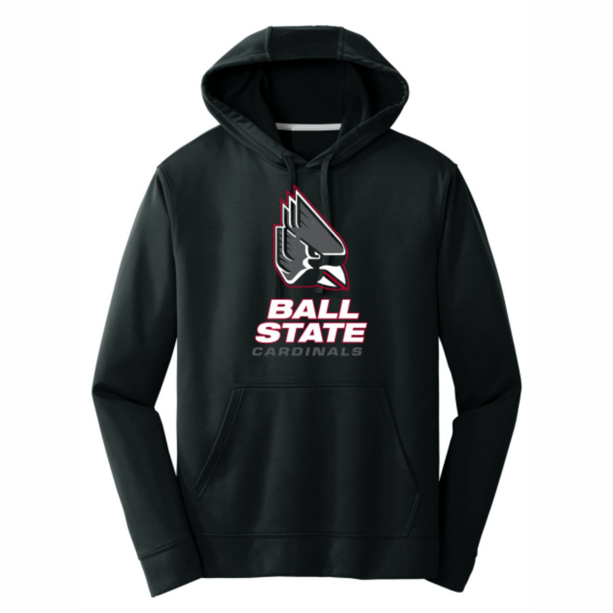 BSU Cardinals Greyscale Logo Hoodie – Ball State Team Store