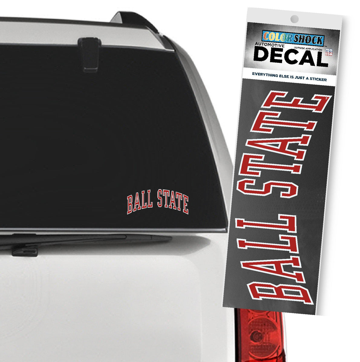 BSU Cardinals Arched Auto Decal – Ball State Team Store