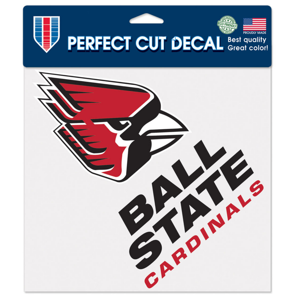 BSU Cardinals 8x8 Perfect Cut Decal – Ball State Team Store