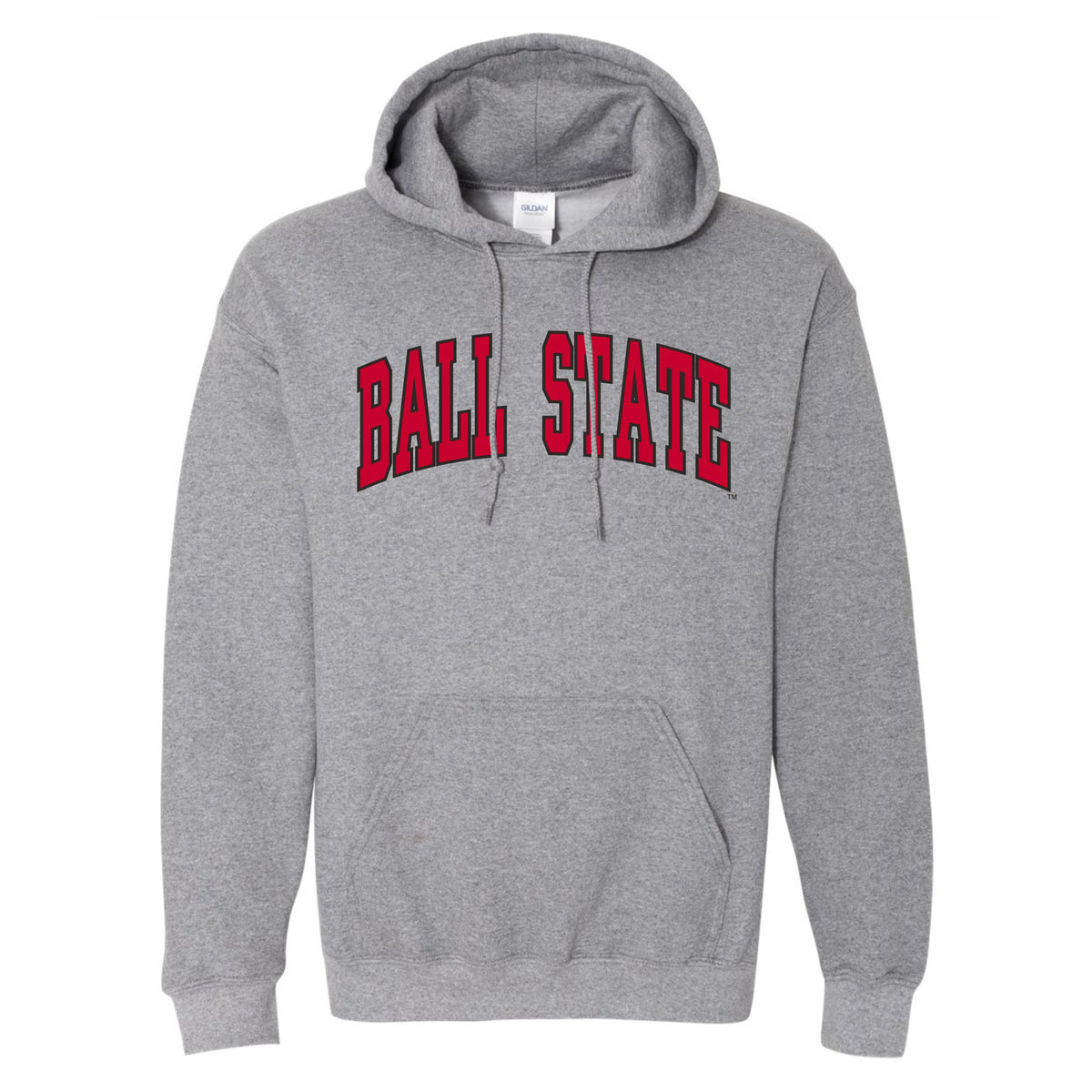 BSU Cardinals Men's Arch Grey Hoodie – Ball State Team Store