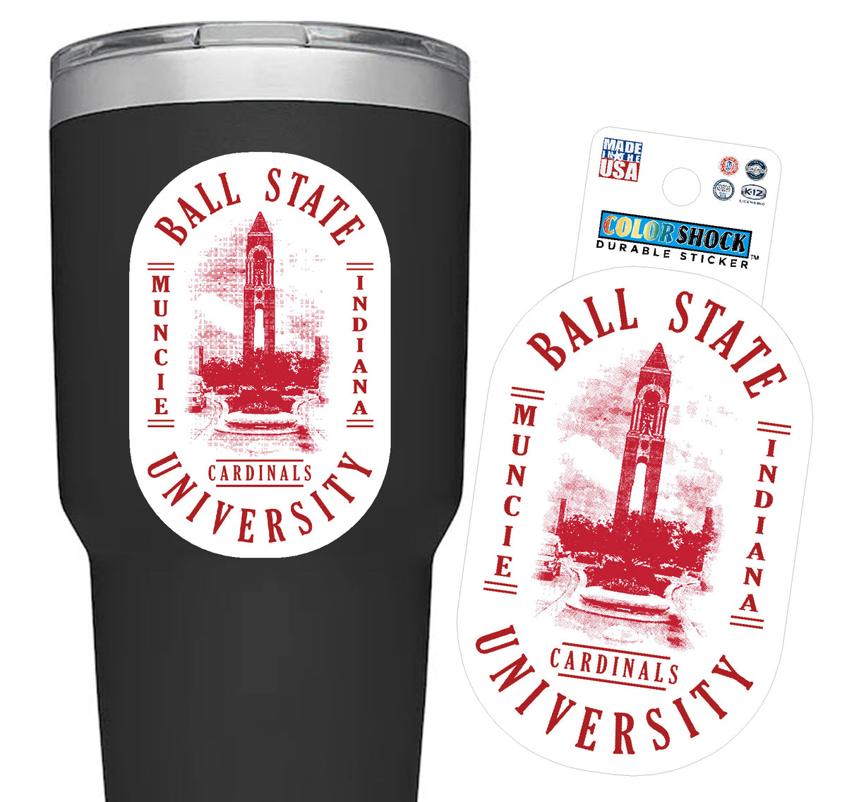 Ball State Bell Tower Decal – Ball State Team Store