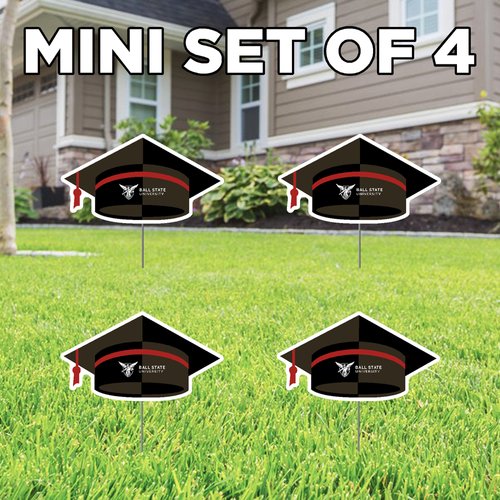 BALL STATE UNIVERSITY CAP MINI SET LAWN SIGNS – Ball State Team Store
