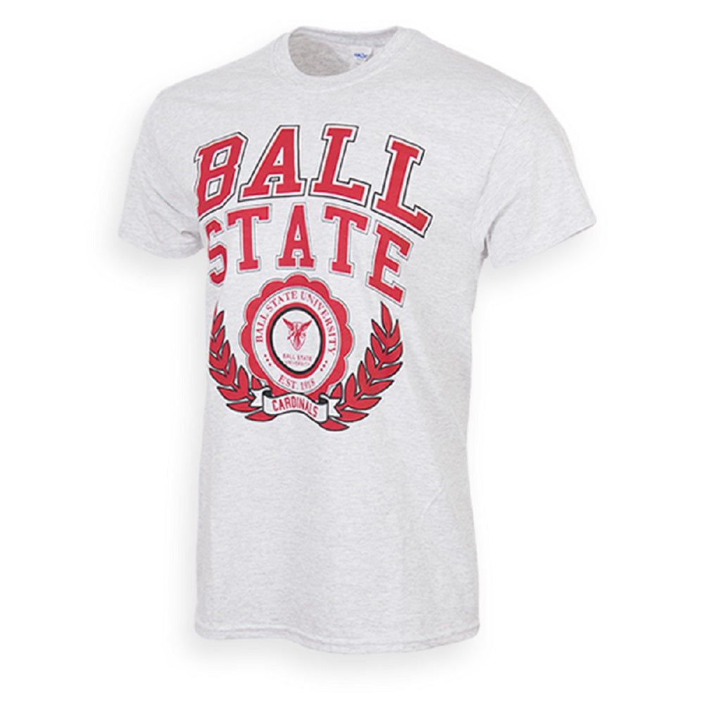 BSU Cardinals Men's School Seal T-shirt – Ball State Team Store