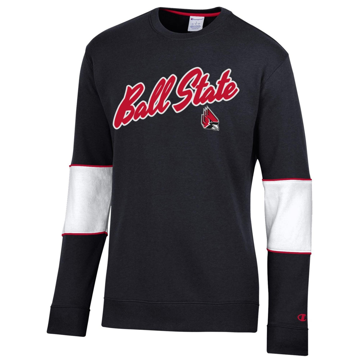 BSU Cardinals Men's Champion Black Script Crew – Ball State Team Store