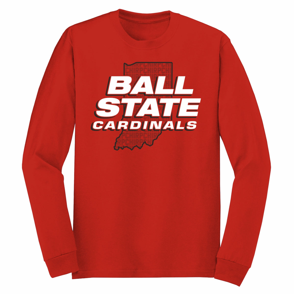 Ball State T-Shirt Red Long-Sleeve Chirp – Ball State Team Store