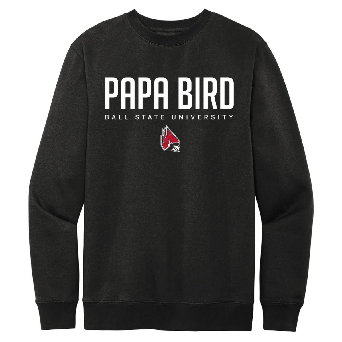 BSU Cardinals Men's Black Papa Bird Crew – Ball State Team Store