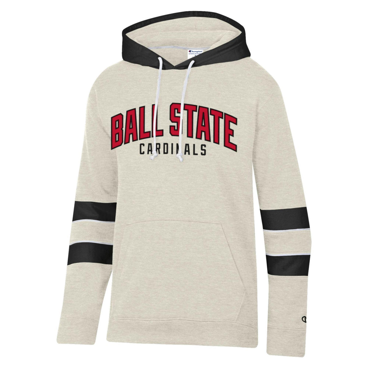 BSU Cardinals Men's Champion Striped Sleeve Hoodie – Ball State Team Store